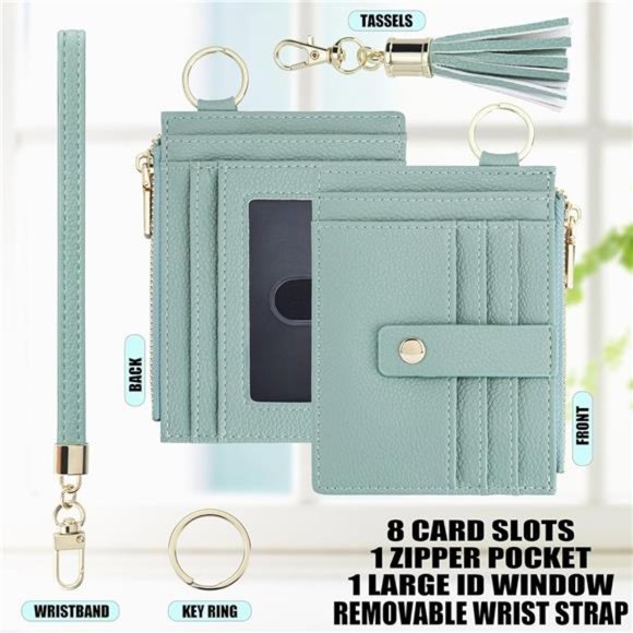 Bags | Keychain Walletwristlet Keychain With Wallet Rfid Credit Card ...